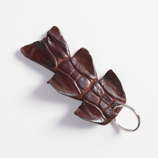 Crocodile Leather Tail Skin Key Ring | Croc Stock and Barra