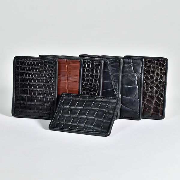 Crocodile Minimalist Wallet | Croc Stock and Barra